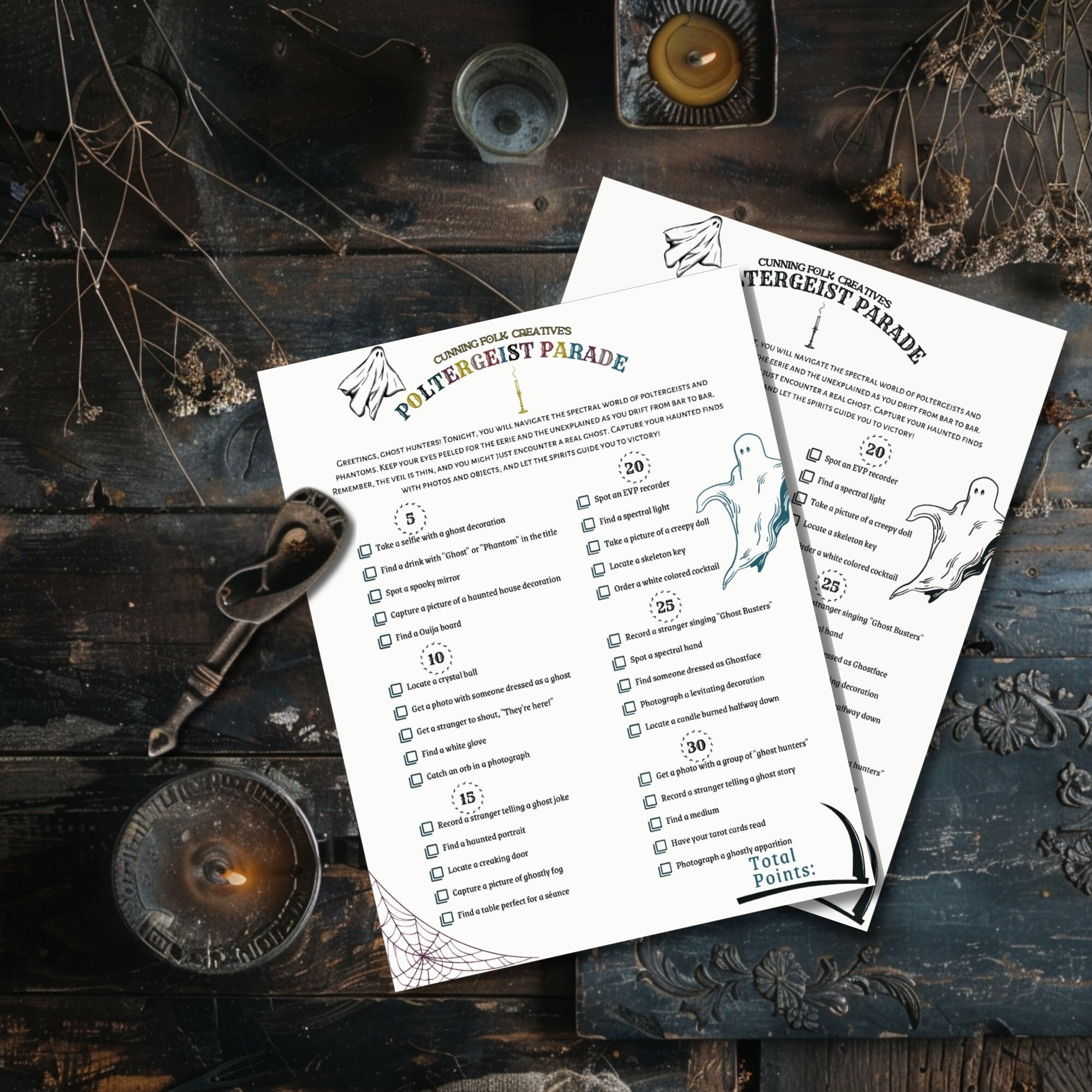 Ghost Bar Scavenger Hunt, Poltergeist Parade, Halloween Drinking Game ...