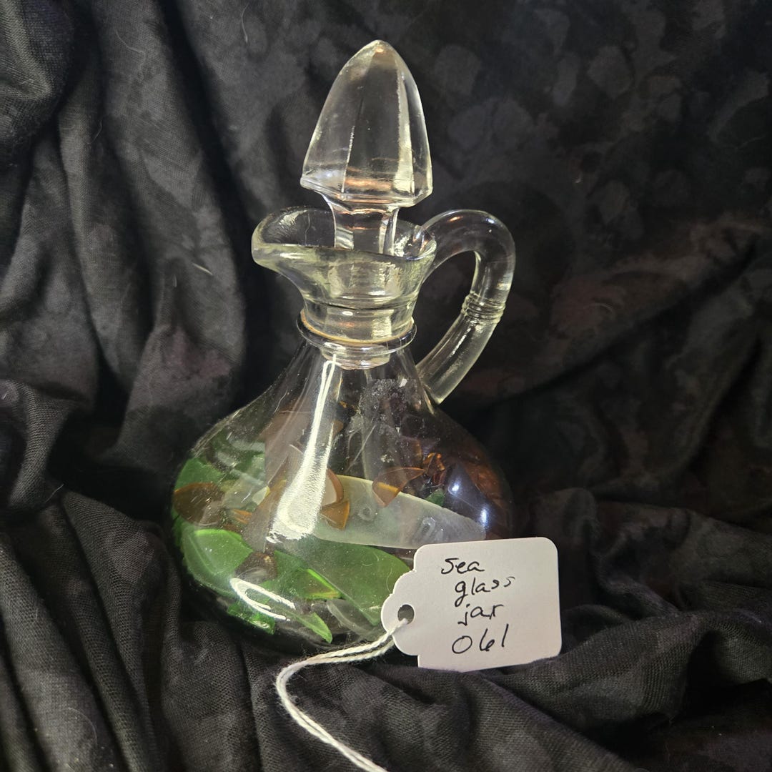 Sea Glass Jar - Etsy