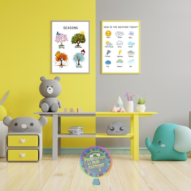 Educational Posters, 15 Homeschool Prints, Montessori Classroom Decor ...