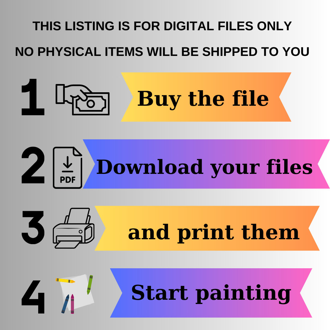 55 Easy Coloring Pages for Kids, Simple Printable Coloring Book, Fun ...