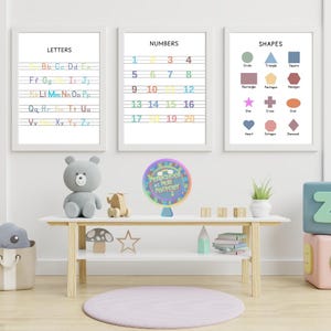 Educational Posters, 15 Homeschool Prints, Montessori Classroom Decor ...