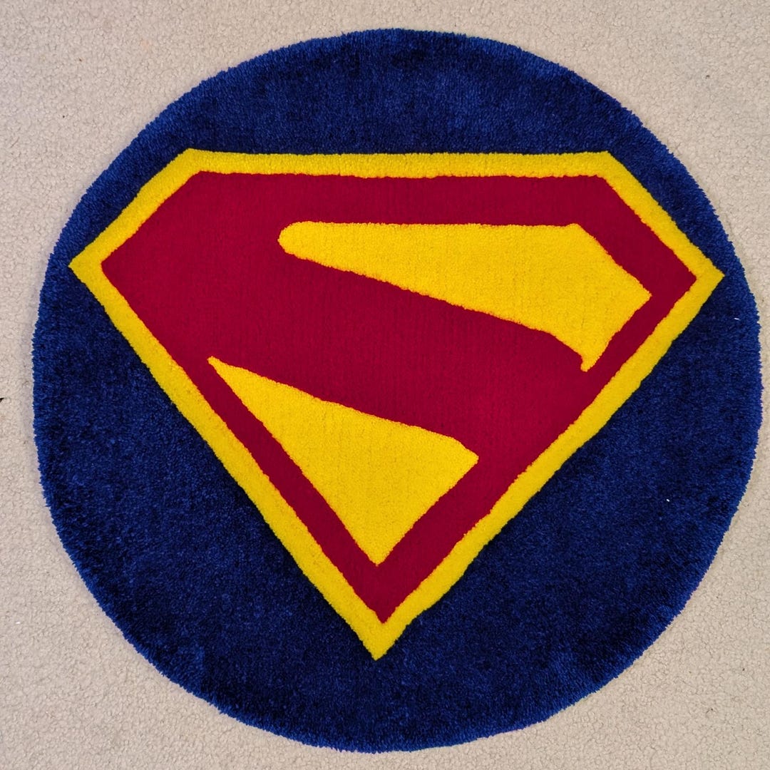 Superman 2025 Tufted Rug - Etsy