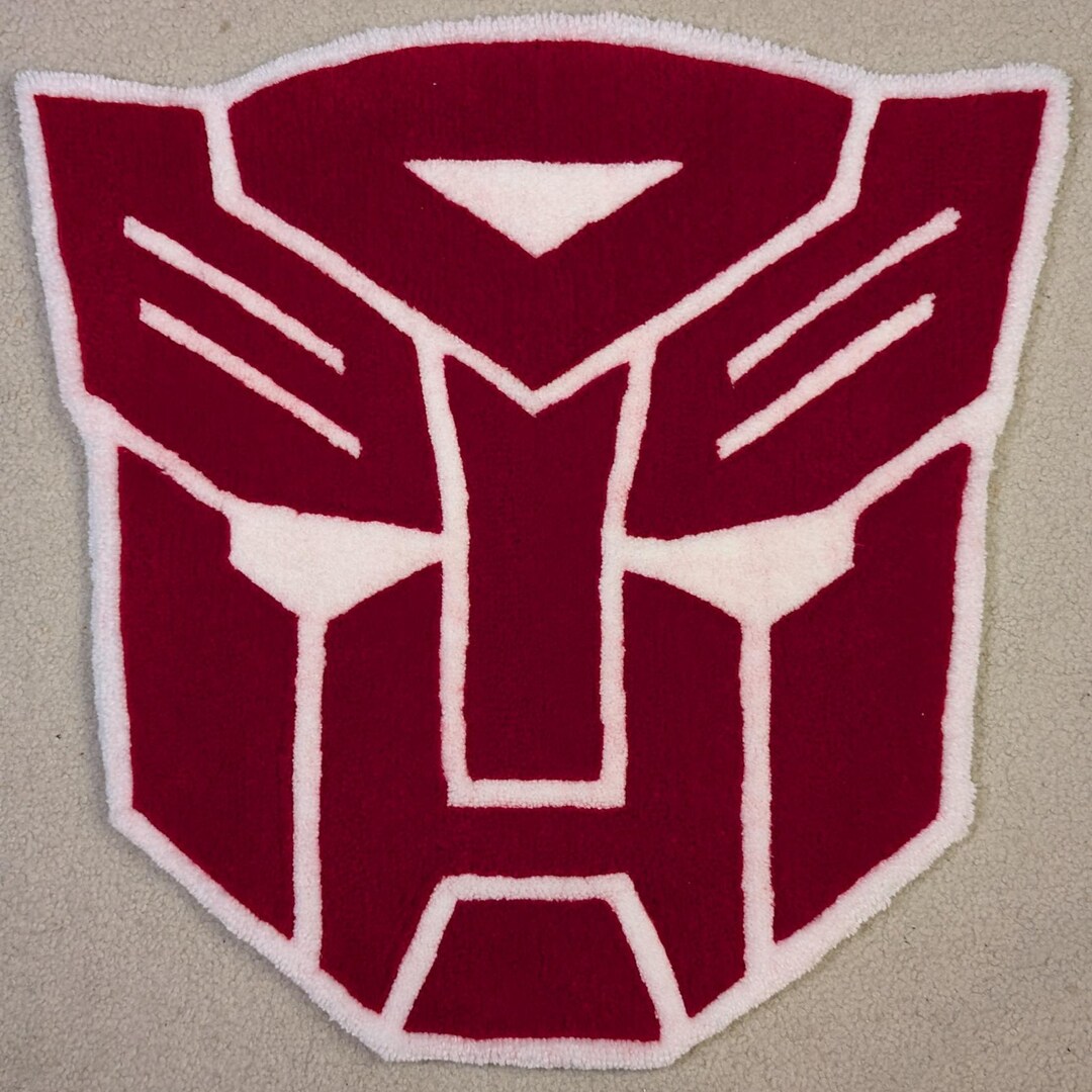 Transformers Autobot Logo Tufted Rug 27 X 27 Custom Rug, Handmade Rug ...