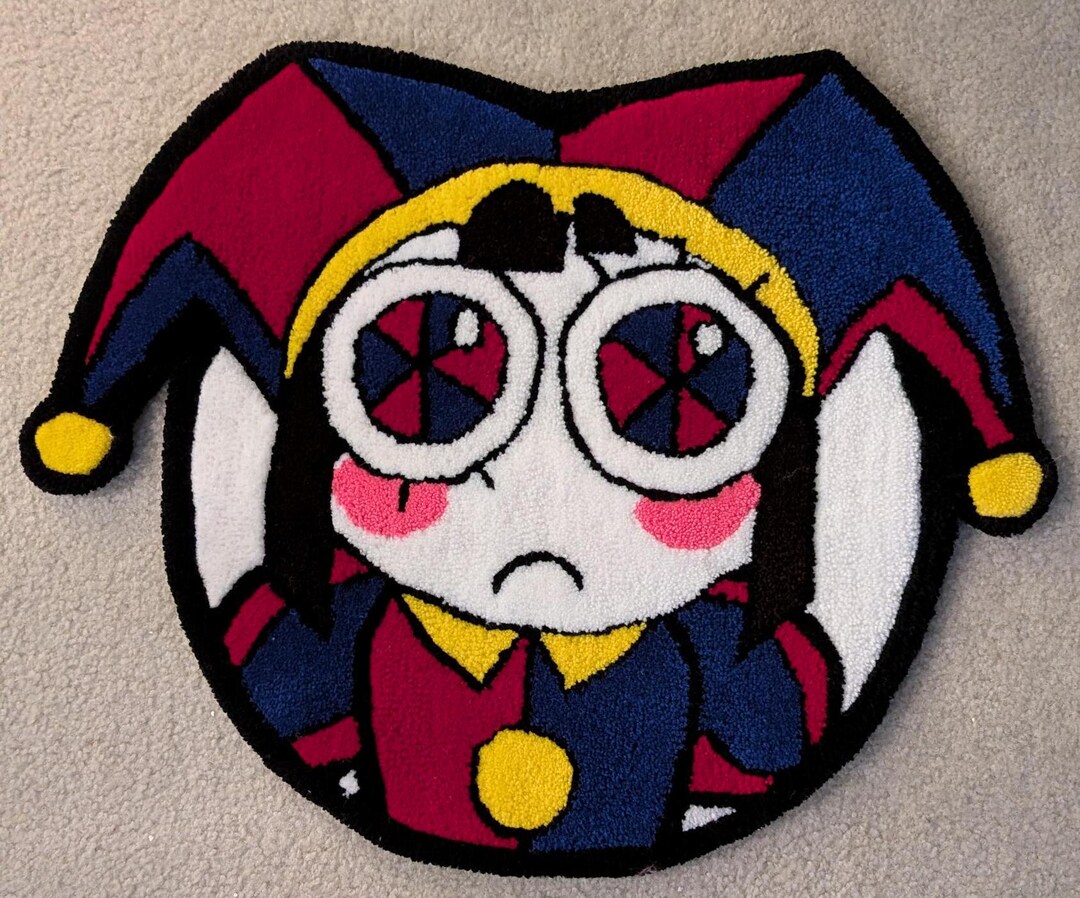 Pomni Door Sign Custom Rug, Tufted Rug, Handmade Rug (25 X 22) the ...