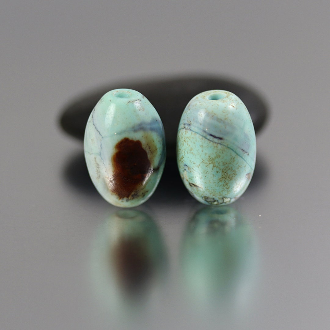 Dragon Skin Jasper Oval Beads 19 to 20mm Jasper Focal Beads Pair - Etsy