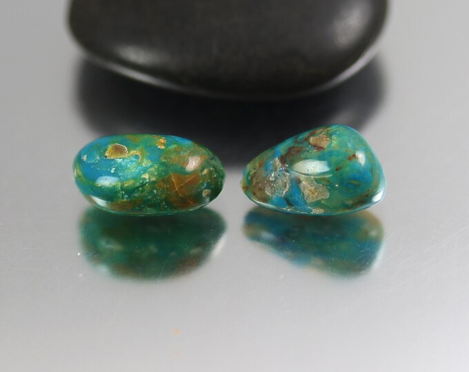 Peruvian Opalina Smooth Nugget Beads - Pair - Opalina Beads - 16 Mm - Etsy