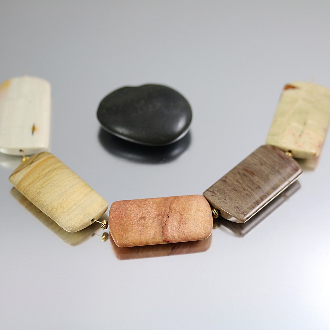 Hidden Valley Flat Rectangle Jasper Beads Set of 5 Jasper - Etsy