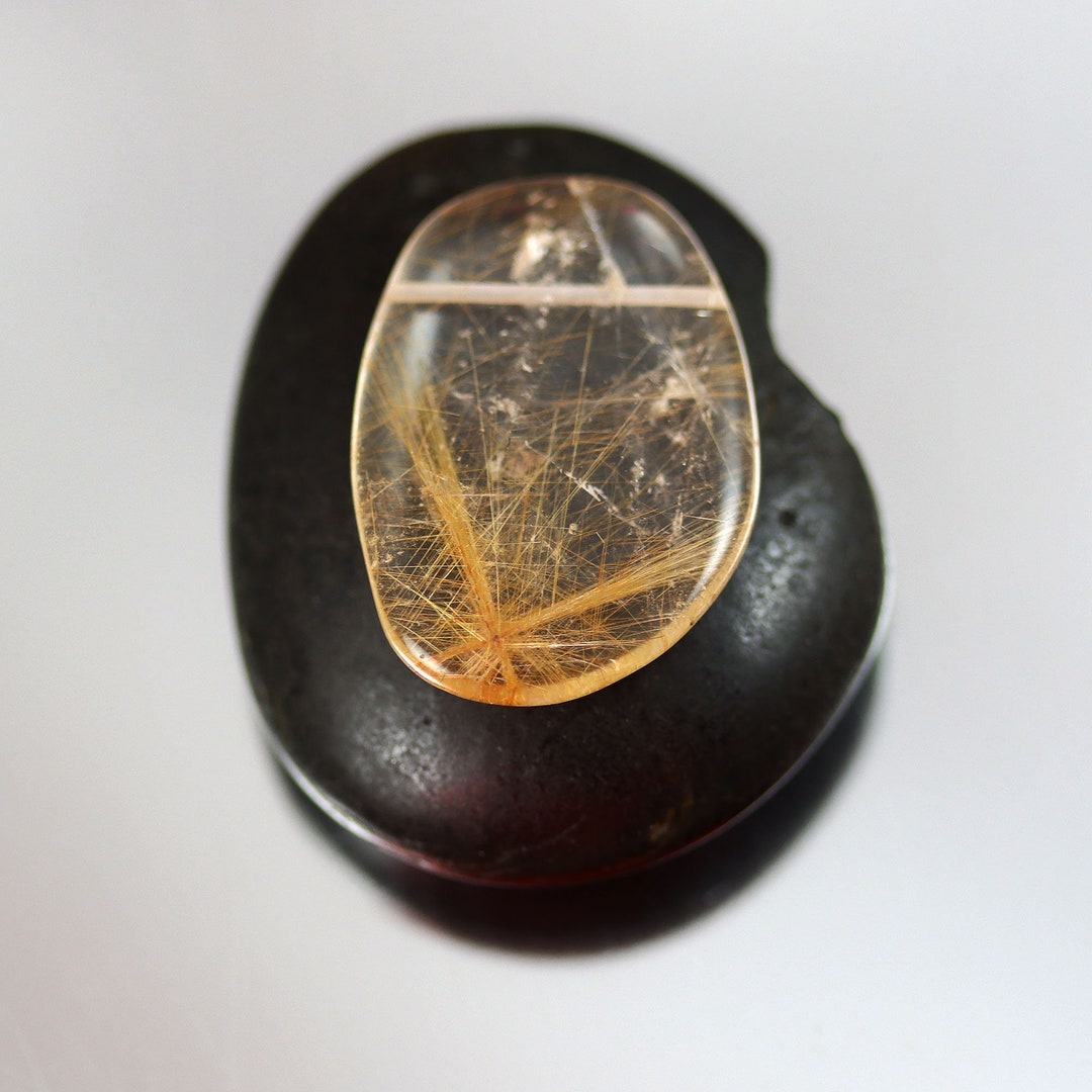 Reserved for Barbara Golden Rutilated Quartz Star Bead - Slice - Golden ...