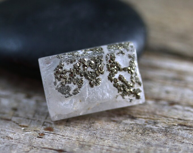 Iron Pyrite 18mm Pyrite Embedded in Quartz - Etsy
