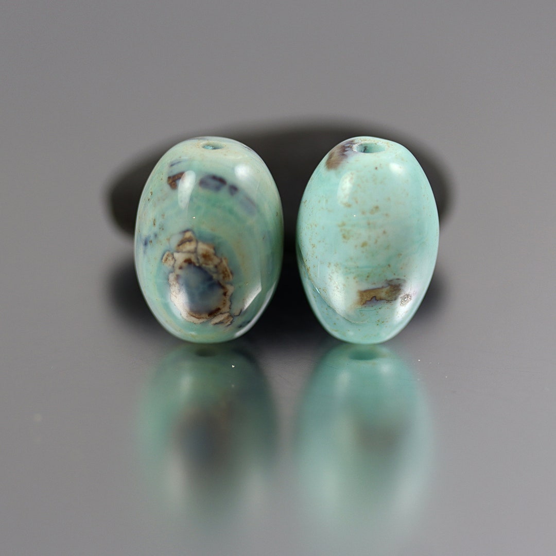 Dragon Skin Jasper Oval Beads 19 to 20mm Jasper Focal Beads Pair - Etsy