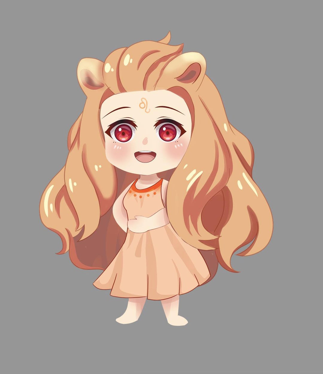 PNG Leo Chibi, Astro Zodiac Leo Chibi, Leo Chibi Digital File, Zodiac ...