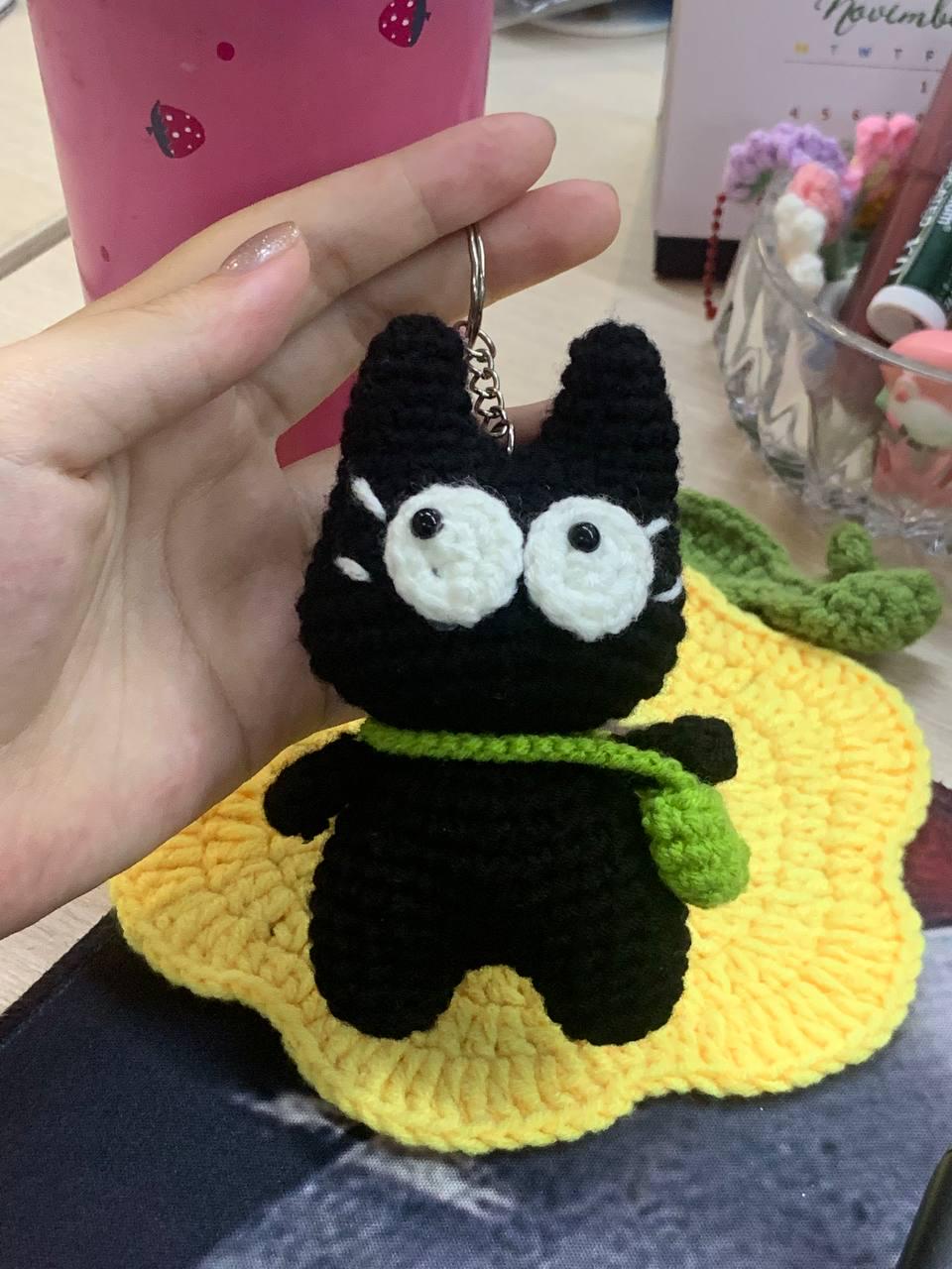 Crochet Cat Keychain, Crochet Cat, Cat Keychain, Crochet Keychain ...