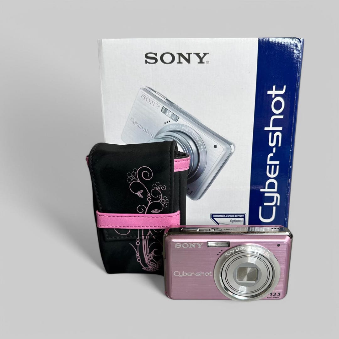 Sony Cyber-shot DSC-S980 Pink Digital Camera Y2K 12.1 MP Limited Edition Y2K Aesthetic - With ...