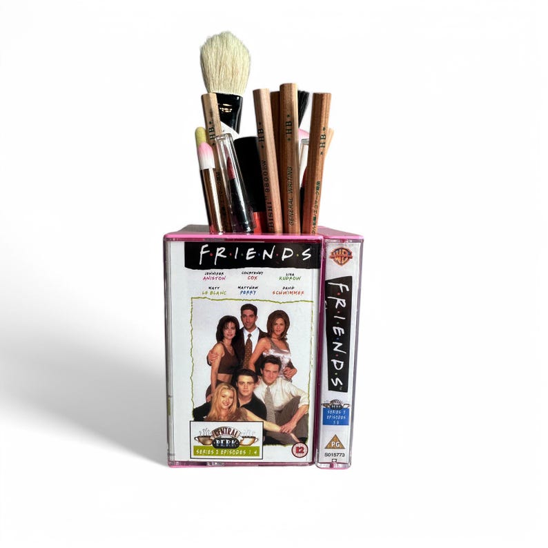 Friends TV Show Desk Organizer Unique Pencil Holder – Custom Made VHS ...