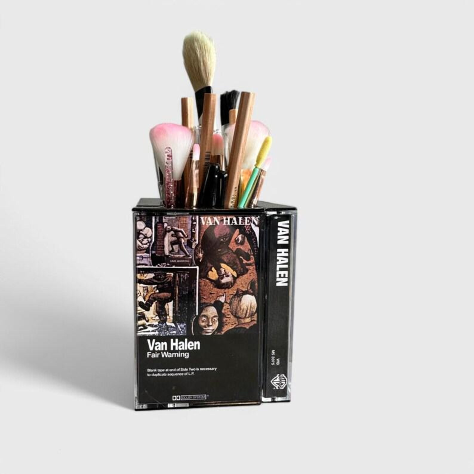 Vintage Van Halen Cassette Tapes Desk Organizer Pencil Holder Retro ...
