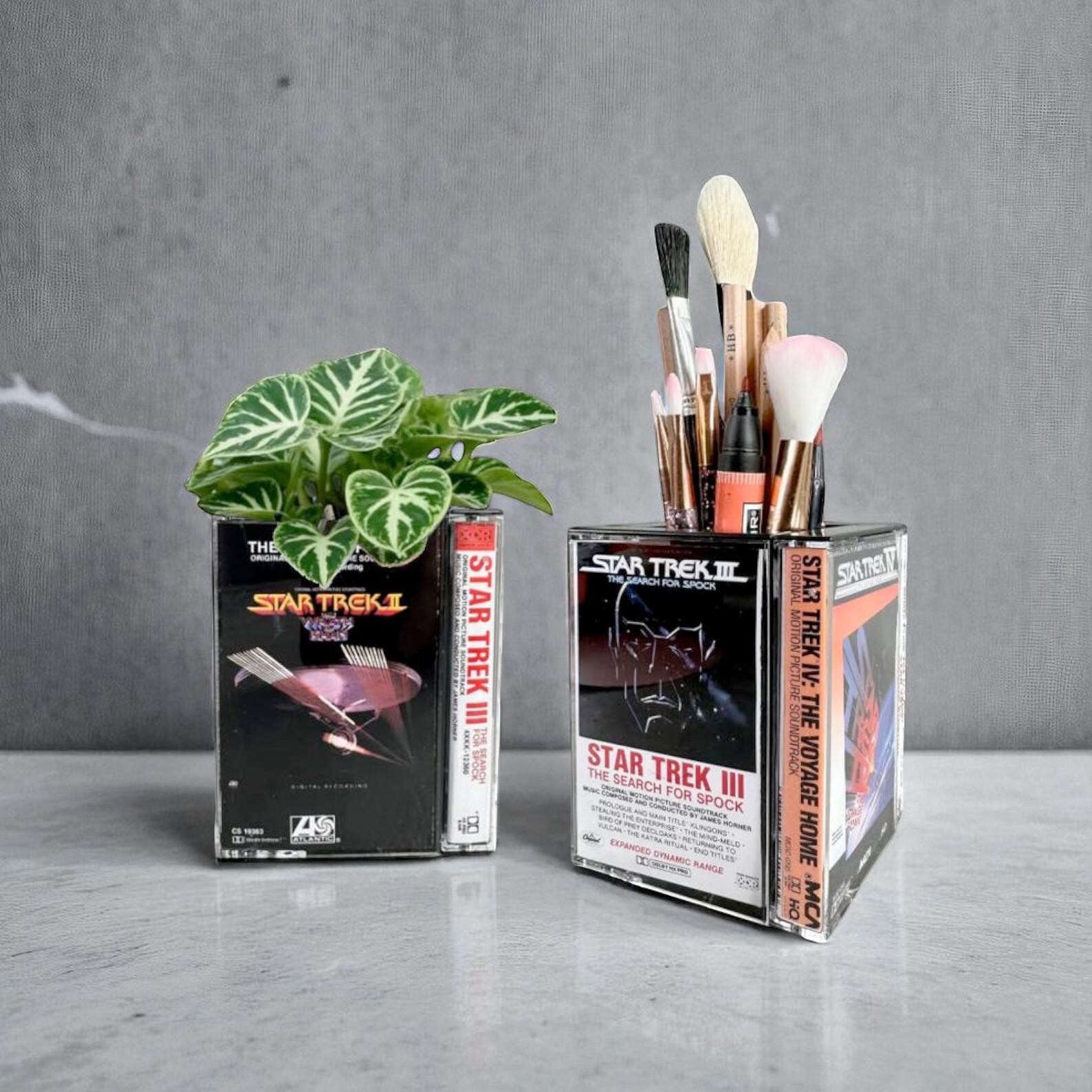 Star Trek Cassette Tape Desk Organizer, Unique Pencil Holder Vintage ...