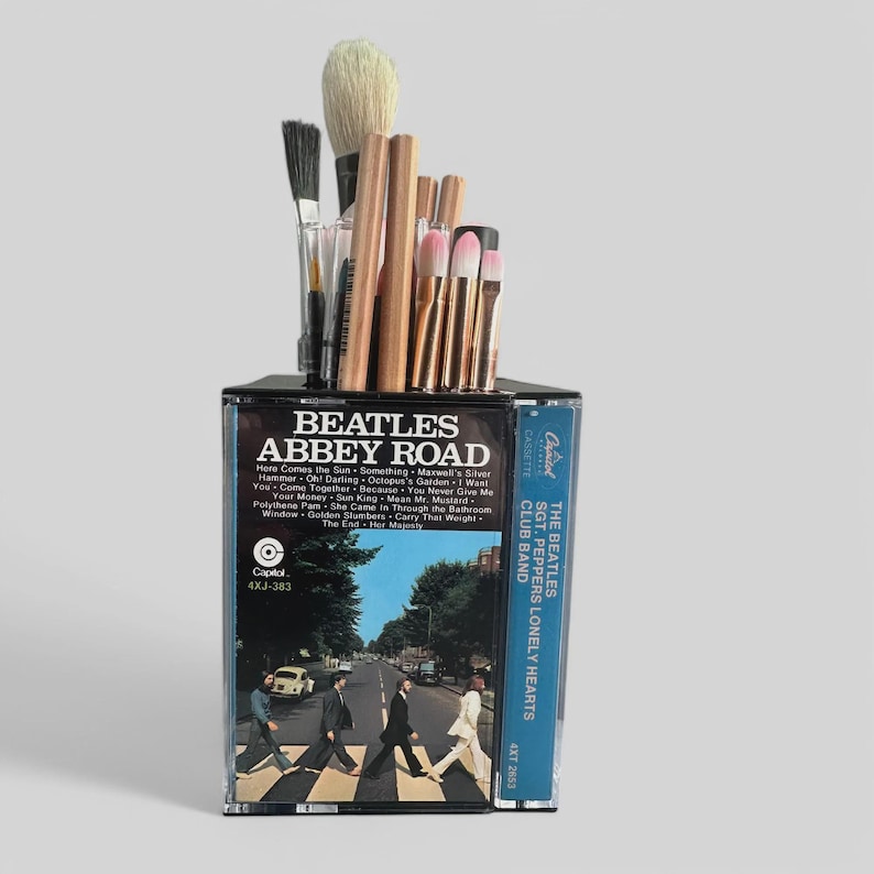 Vintage Beatles Cassette Tapes Desk Organizer, Retro 60's Music Fan ...