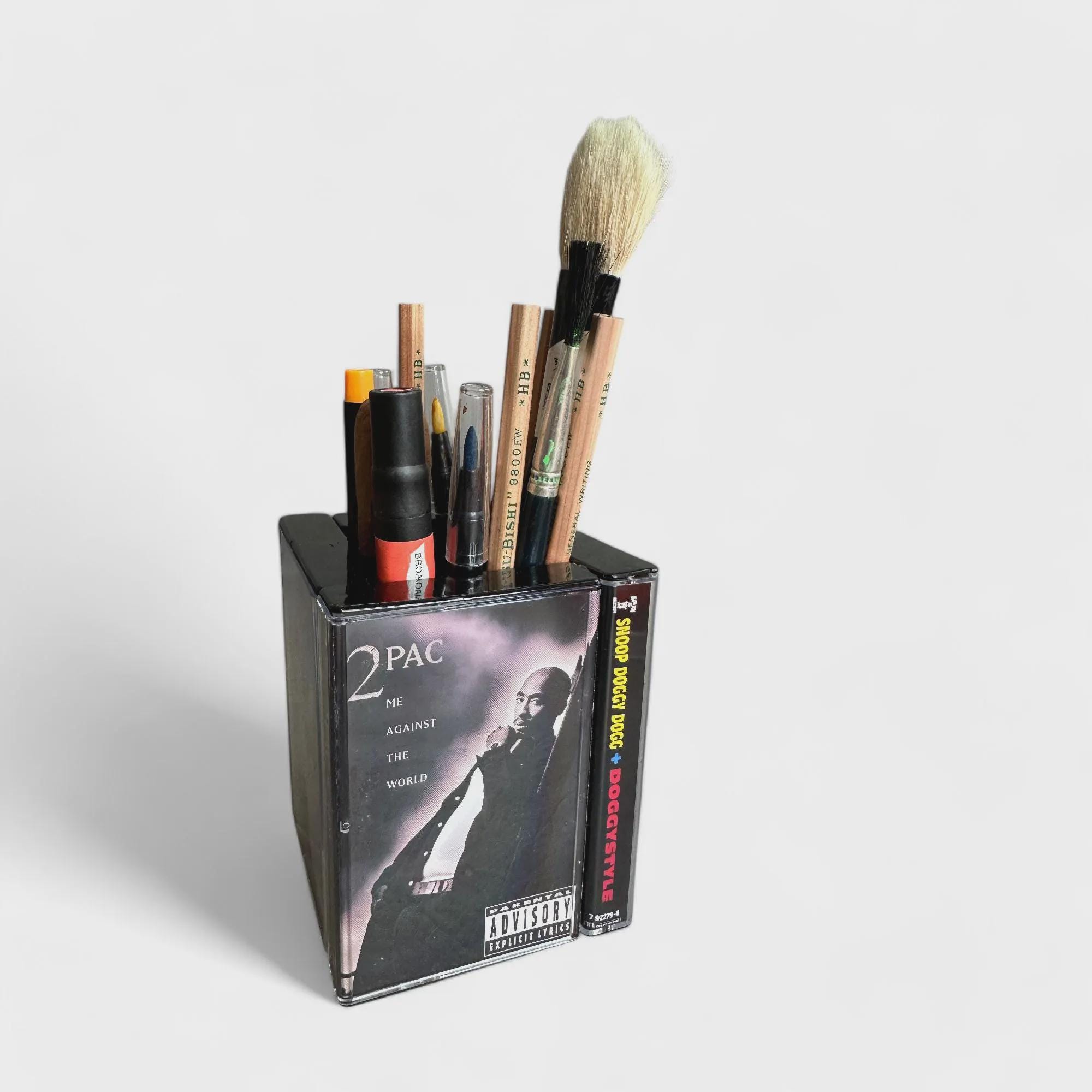 90s Hip Hop Legends Cassette Tape Desk Organizer Unique Pencil Holder ...