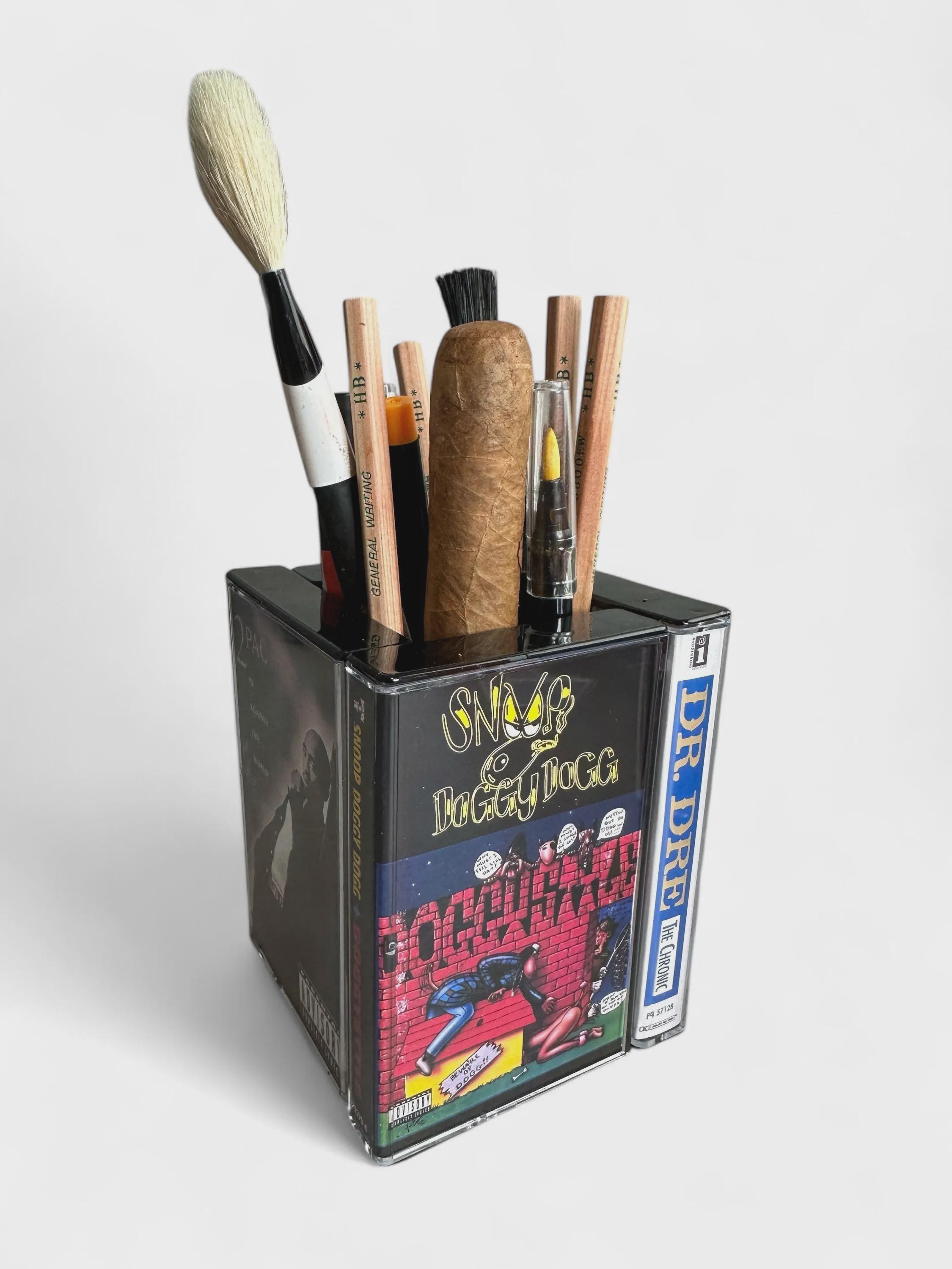 90s Hip Hop Legends Cassette Tape Desk Organizer Unique Pencil Holder ...