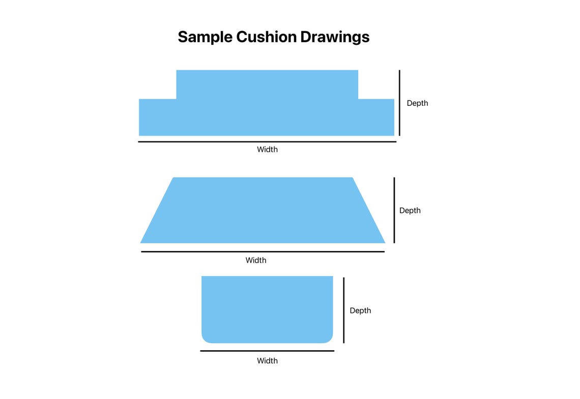 Bay Window Cushion 4", Trapezoid Cushion for Bay Window Seat Cushion ...