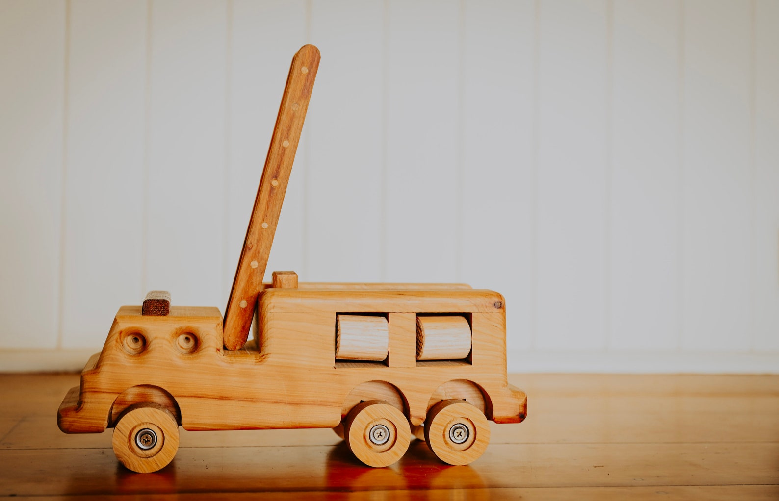 Personalised Handmade Wooden Fire Truck - Etsy