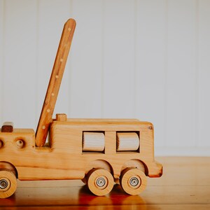 Personalised Handmade Wooden Fire Truck - Etsy