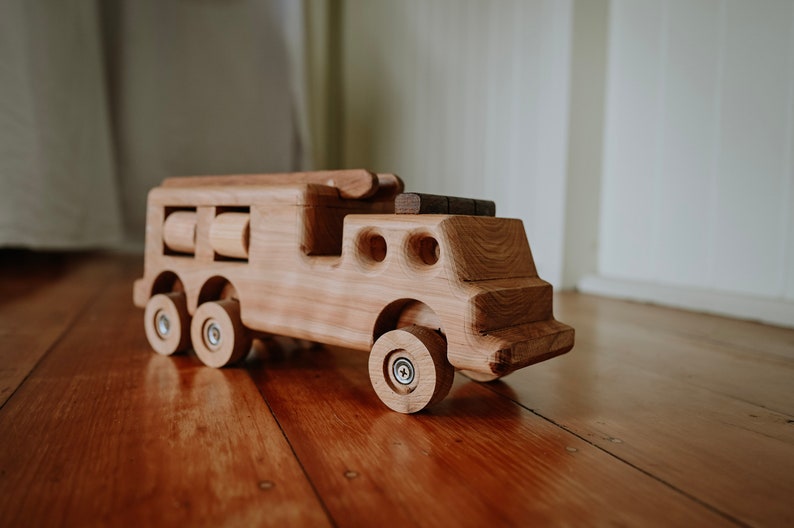 Personalised Handmade Wooden Fire Truck - Etsy