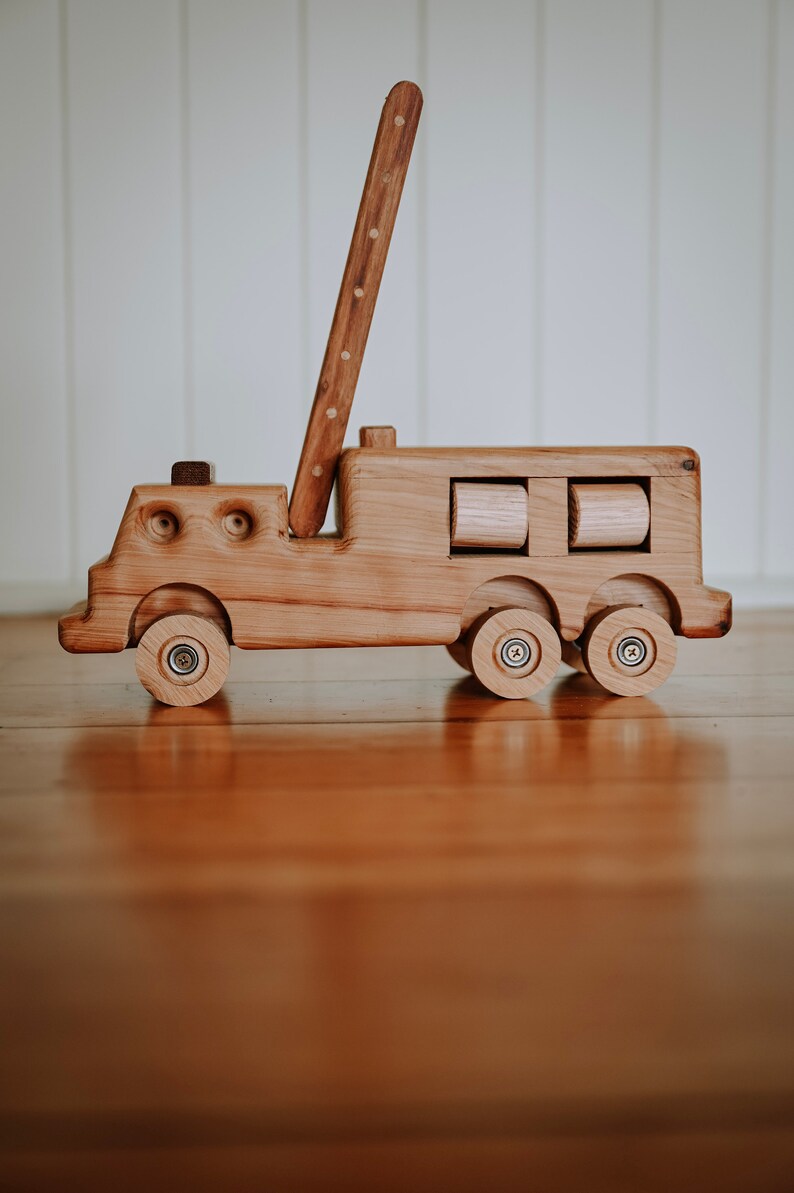 Personalised Handmade Wooden Fire Truck - Etsy