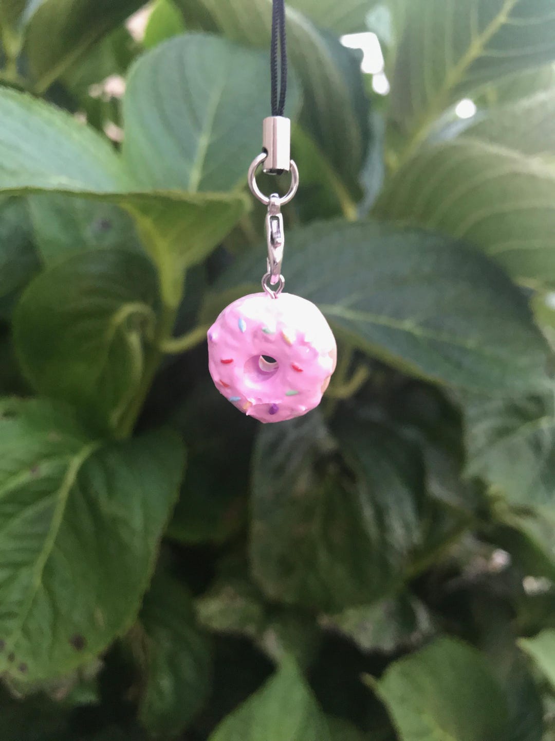 Poly Clay Mini Donut Keychain Charm - Etsy