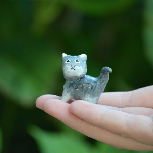 Clay Cat - Etsy