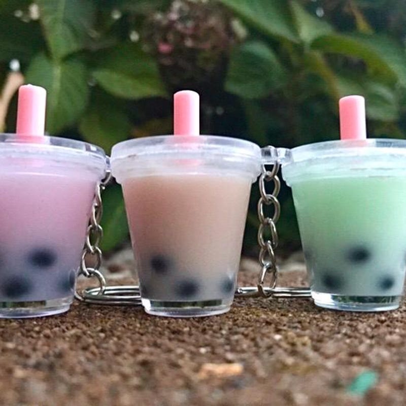 Boba Tea Keychain - Etsy