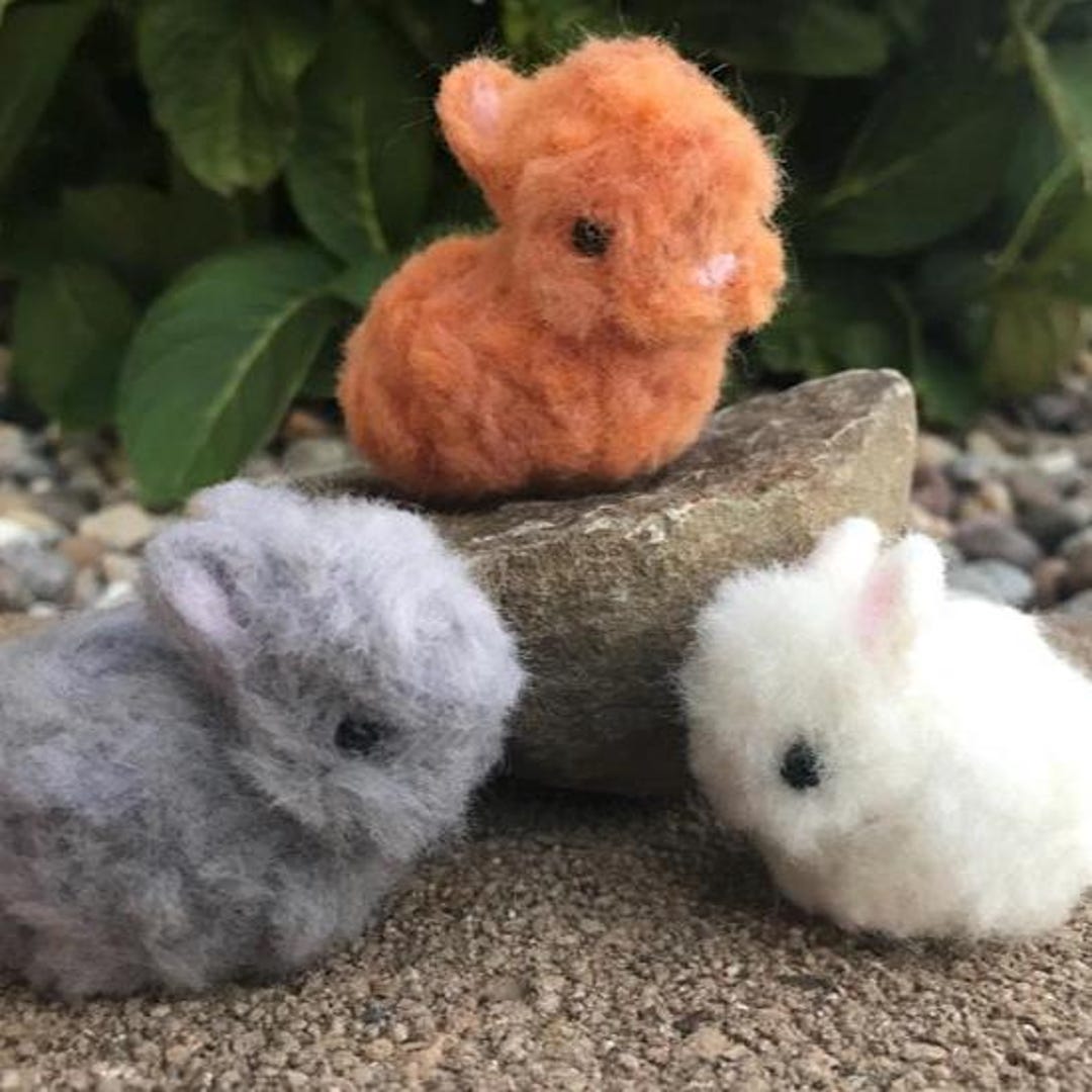 FLUFF, BUFF, PUFF, Customizable Needle Felted Bunnies, ( Please Read ...