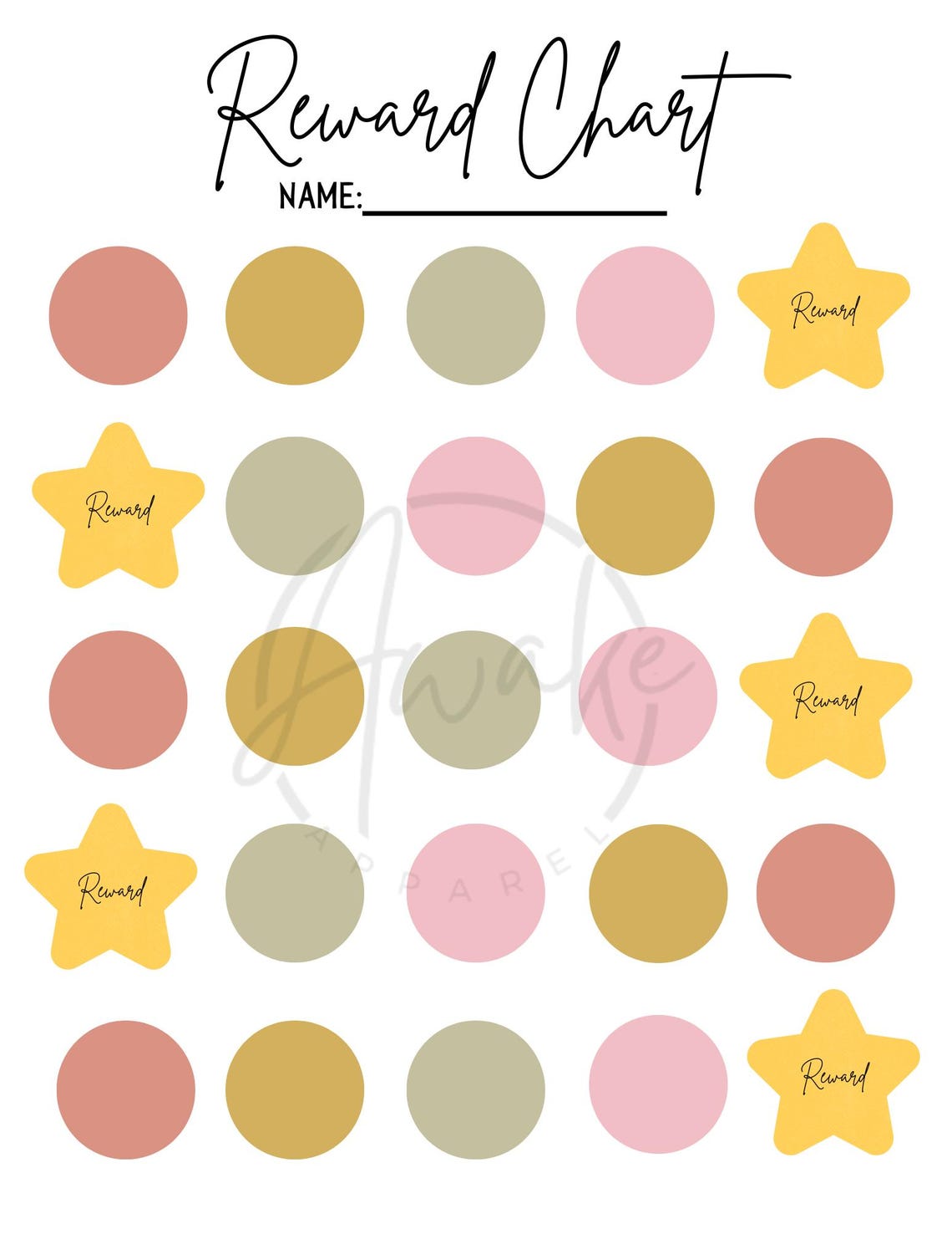 Reward Chart | Toddler Reward Chart | Reward Chart Printable | Kids ...