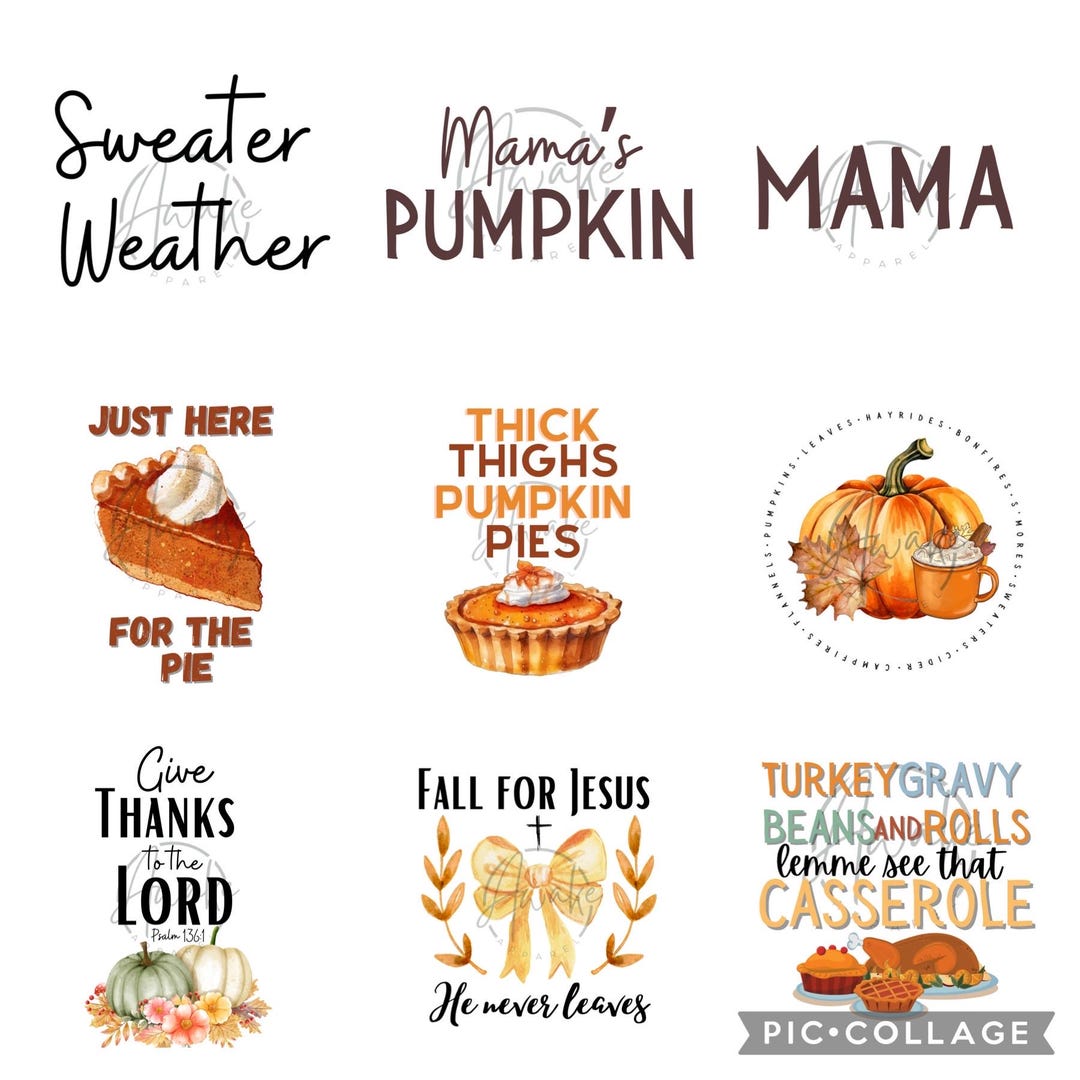 Halloween + Fall Digital PNG Files | Halloween T Shirt | Fall ...