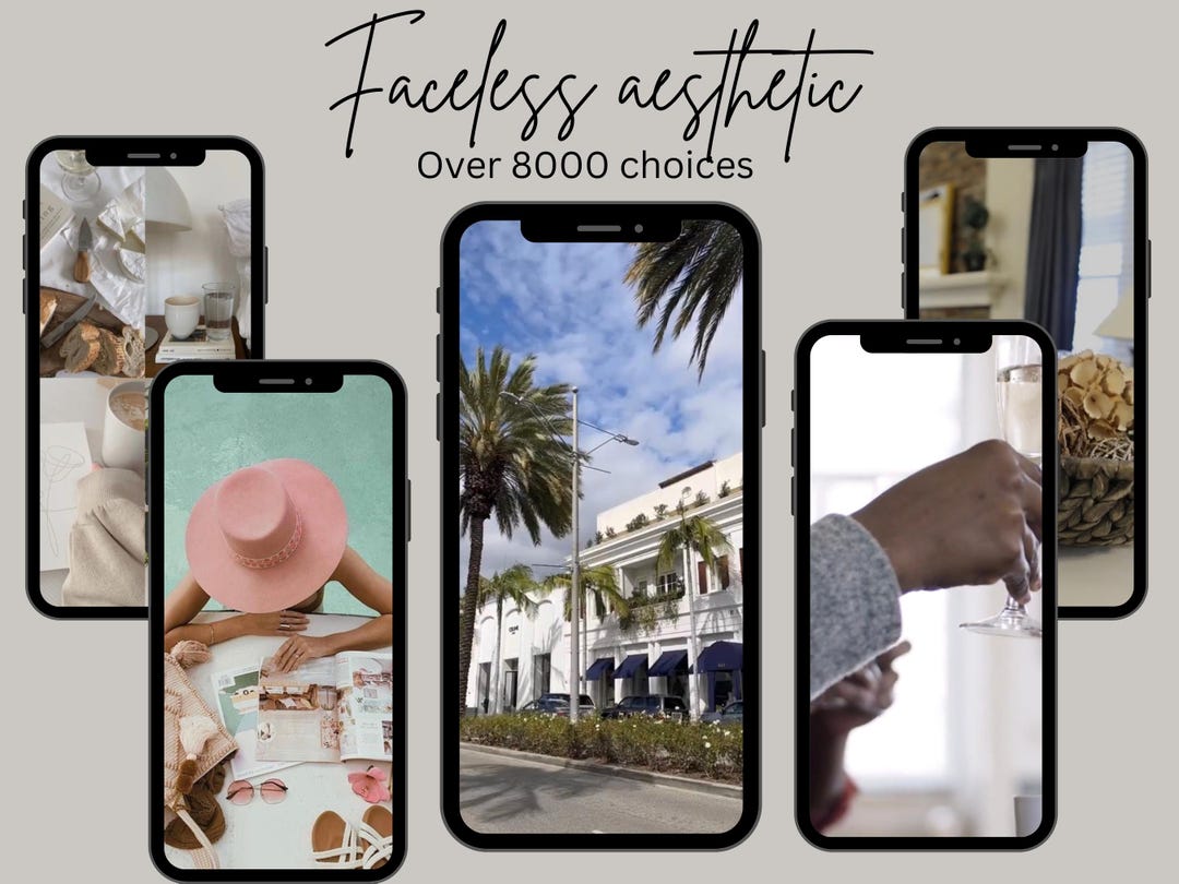 8000+ Faceless Aesthetic Content - Etsy