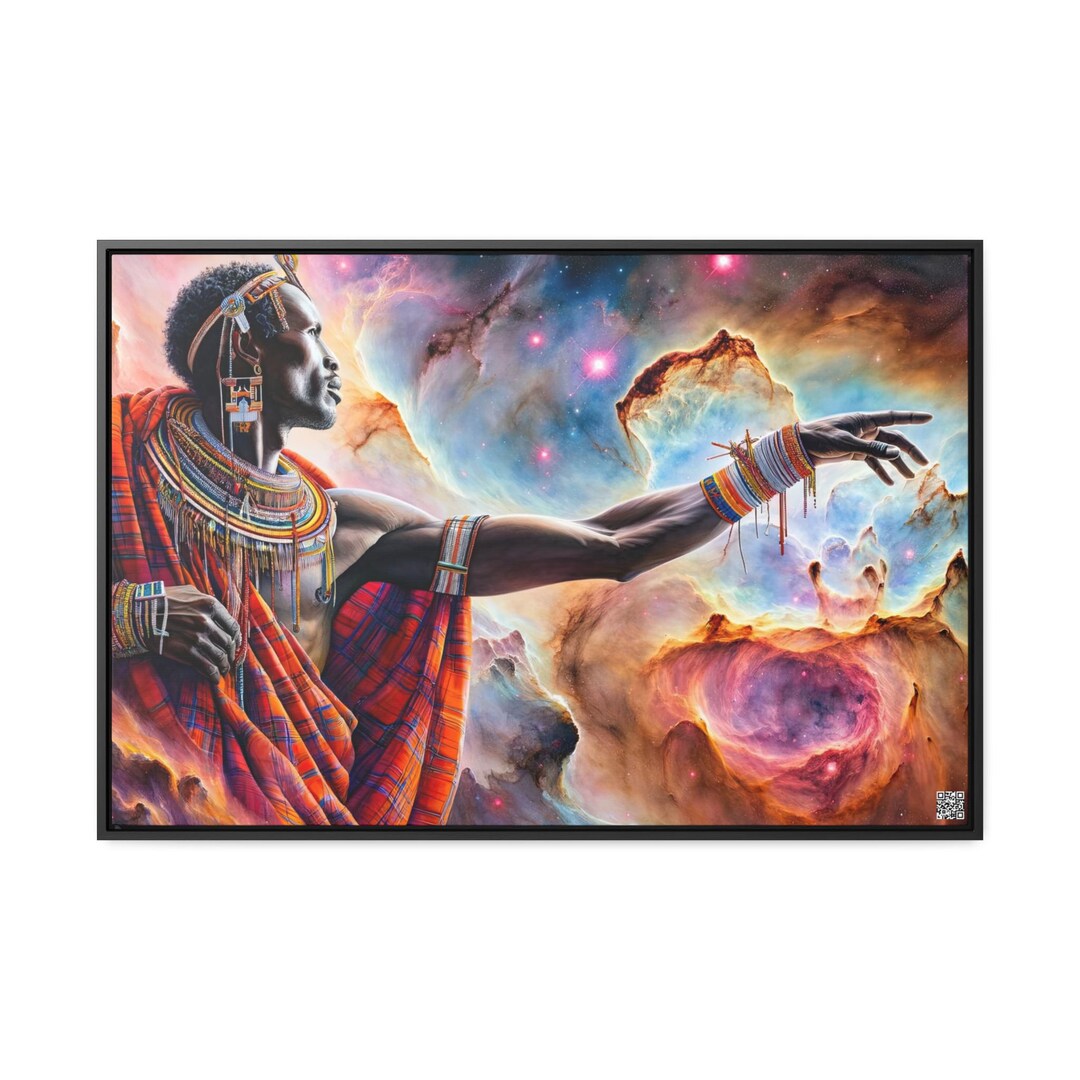 There at the Start | African in Adam's Creation | Black Art - Etsy
