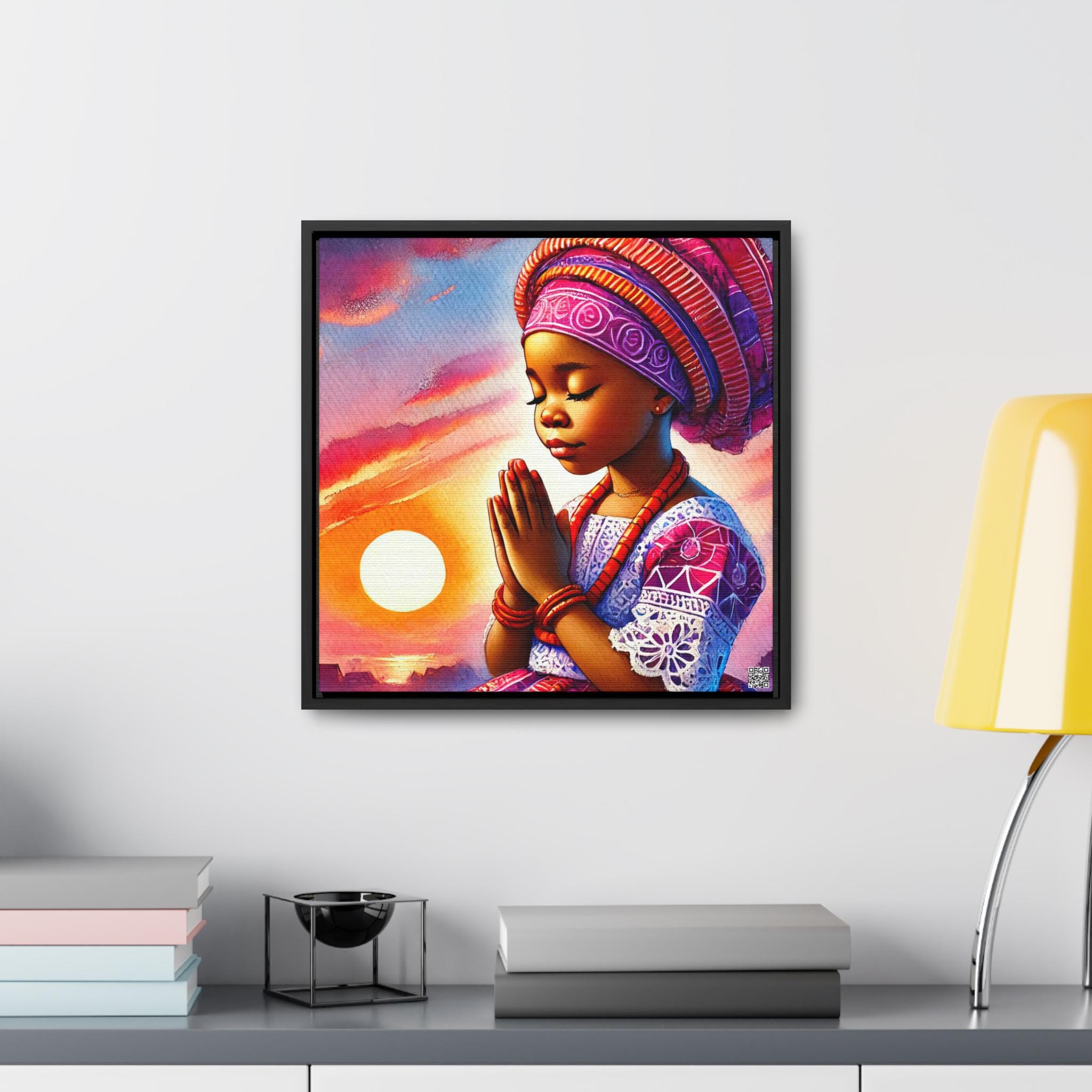Praying Girl #2 | African Girl Praying | Black Girl Art - Etsy