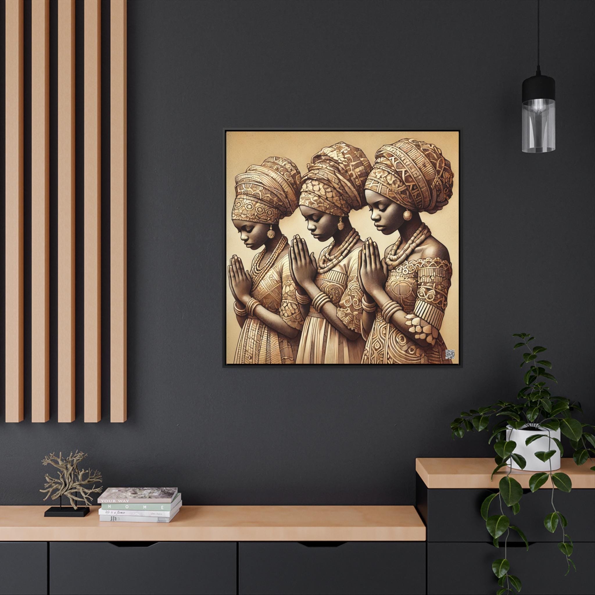 Praying Sisters | Young Africa Women Praying | Black Art | African Art ...