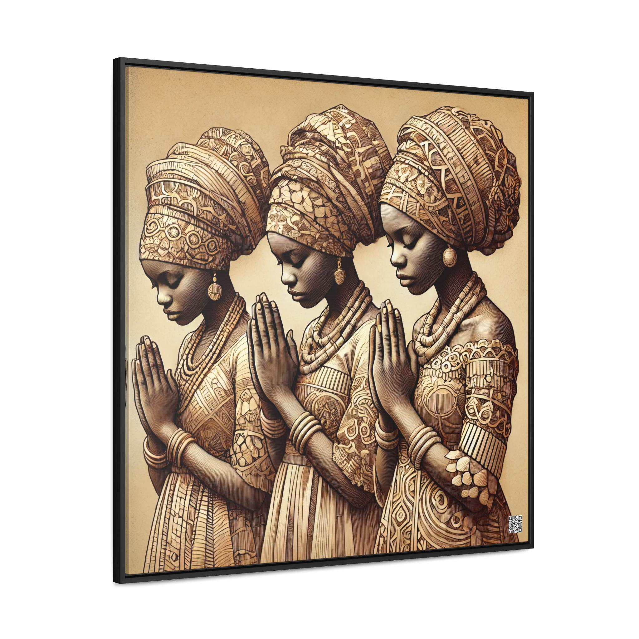 Praying Sisters | Young Africa Women Praying | Black Art | African Art ...