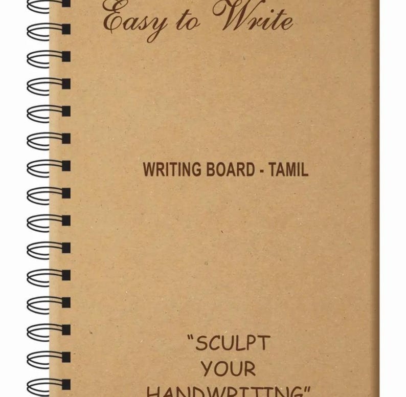 Tamil Handwriting Book - Etsy