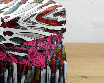 Wrapping Paper Sheets Knife Throwing 5 Knives - Etsy