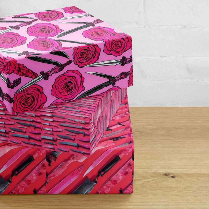 Wrapping Paper Sheets Knife Throwing 6 - Etsy