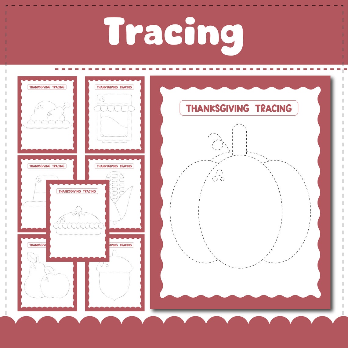 Fun 110 Printable Thanksgiving Activity Book for Kids Kindergarten ...