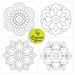 50 Printable Bold & Easy Mandala Coloring Book for Kids and Adults for ...
