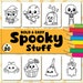 Cute Bold and Easy Spooky Stuff Coloring Pages for Kids & Adults ...
