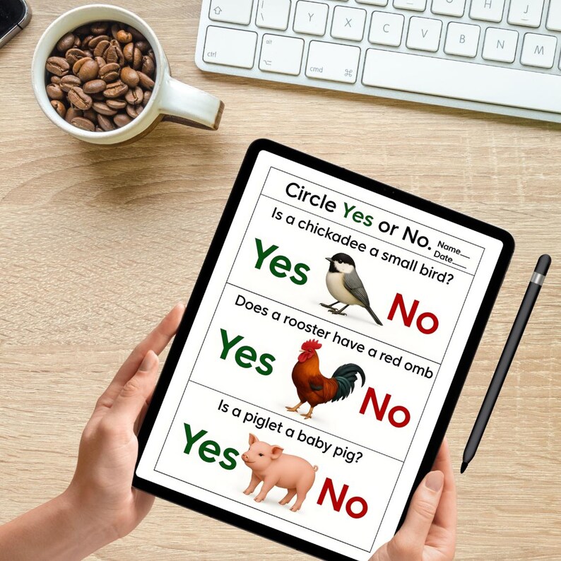 Farm Animals Yes No Questions Worksheets | Speech Therapy Activity ...