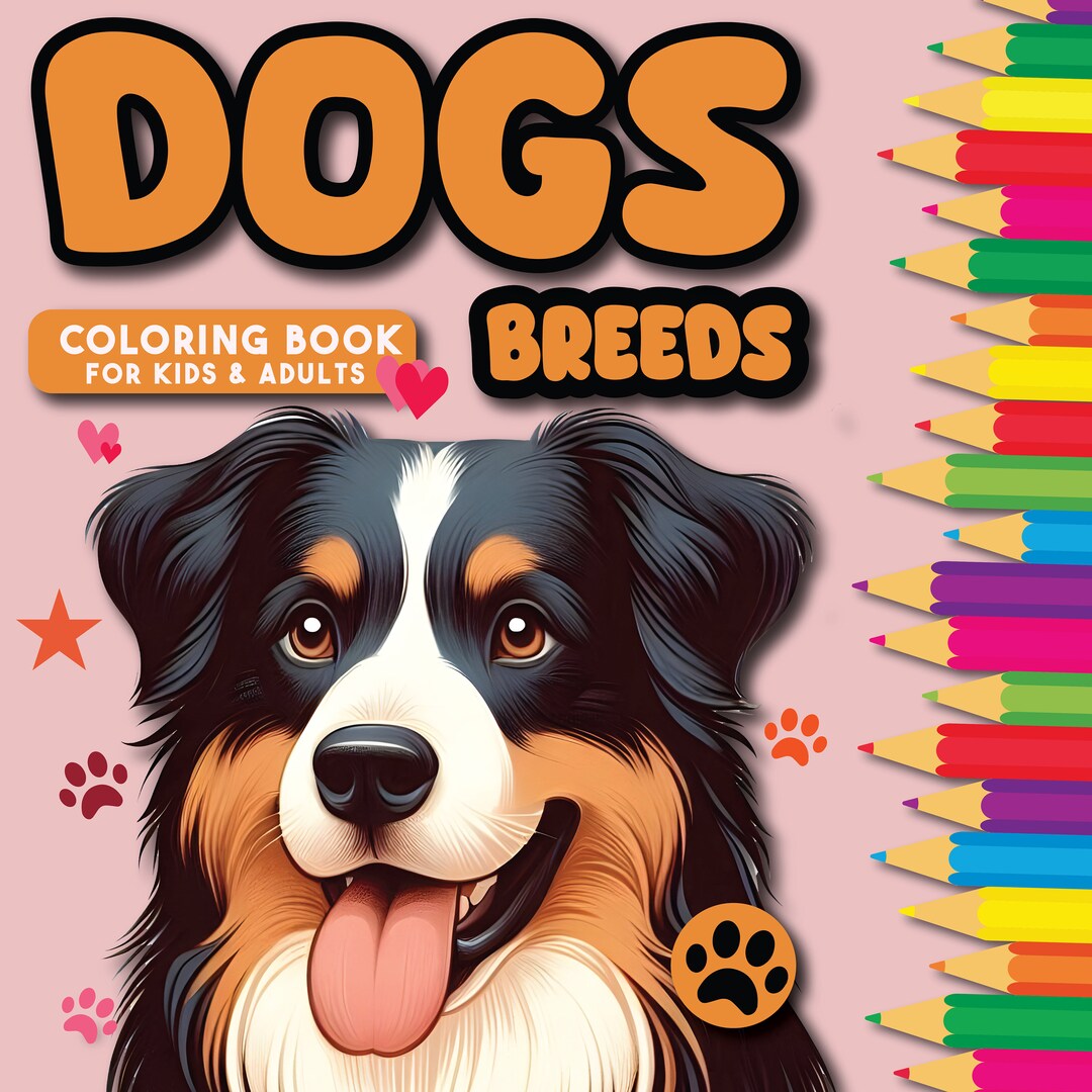 Cute 44 Printable Dogs Breeds Coloring Pages for Kids & Adults, for ...