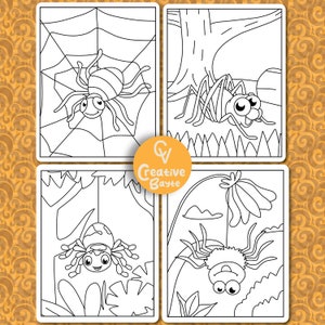 Cute 20 Printable Spider Coloring Pages for Kids & Adults, for ...