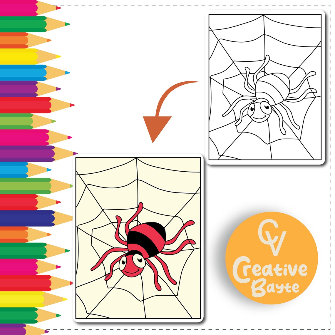 Cute 20 Printable Spider Coloring Pages for Kids & Adults, for ...