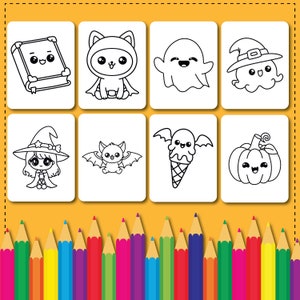 Cute Bold and Easy Spooky Stuff Coloring Pages for Kids & Adults ...